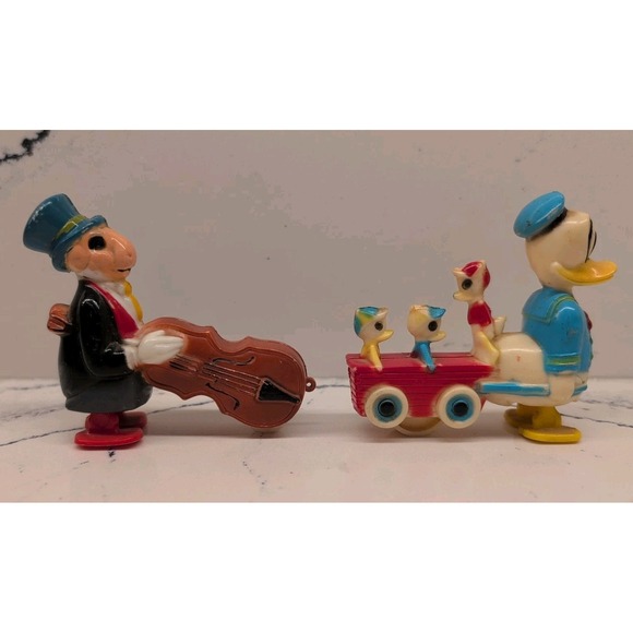 Toys | Vintage Walt Disney Donald Duck Huey Duey Louie Jiminy Cricket ...